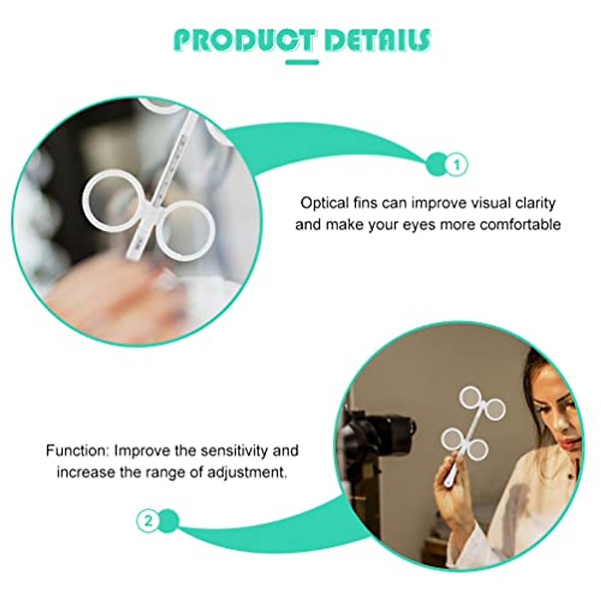ibasenice Optometry Instrument Flip For Lens, 3pcs Optical Flipper ±25° ±0.5° ±100° Optometry Confirmation Test Tool Optometry Flips Lens