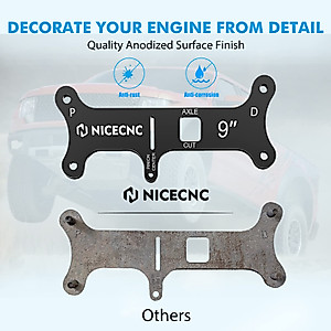 NICECNC Aluminum 9" Rear End Axle Tube Narrowing Cut Guide Rearend Pinion Dogbone Tool Compatible with Ford Mustang 1964-1973, F-100 F-150 1957-1986, Fairlane 1957-1970, Granada 1976-1980