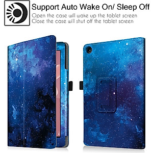 Famavala Folio Case Cover for PREVIOUS Generation 8" Fire HD 8 Tablet [8th / 7th / 6th Generation 2018/2017 / 2016 Release ] (BlueSky)