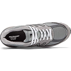 New Balance Men's Made in US 990 V5 Sneaker, Grey/Castlerock, 11