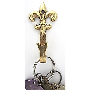Medium Decorative Fleur De Lis Wall Decor Hook, Gold Metal HK-600AG