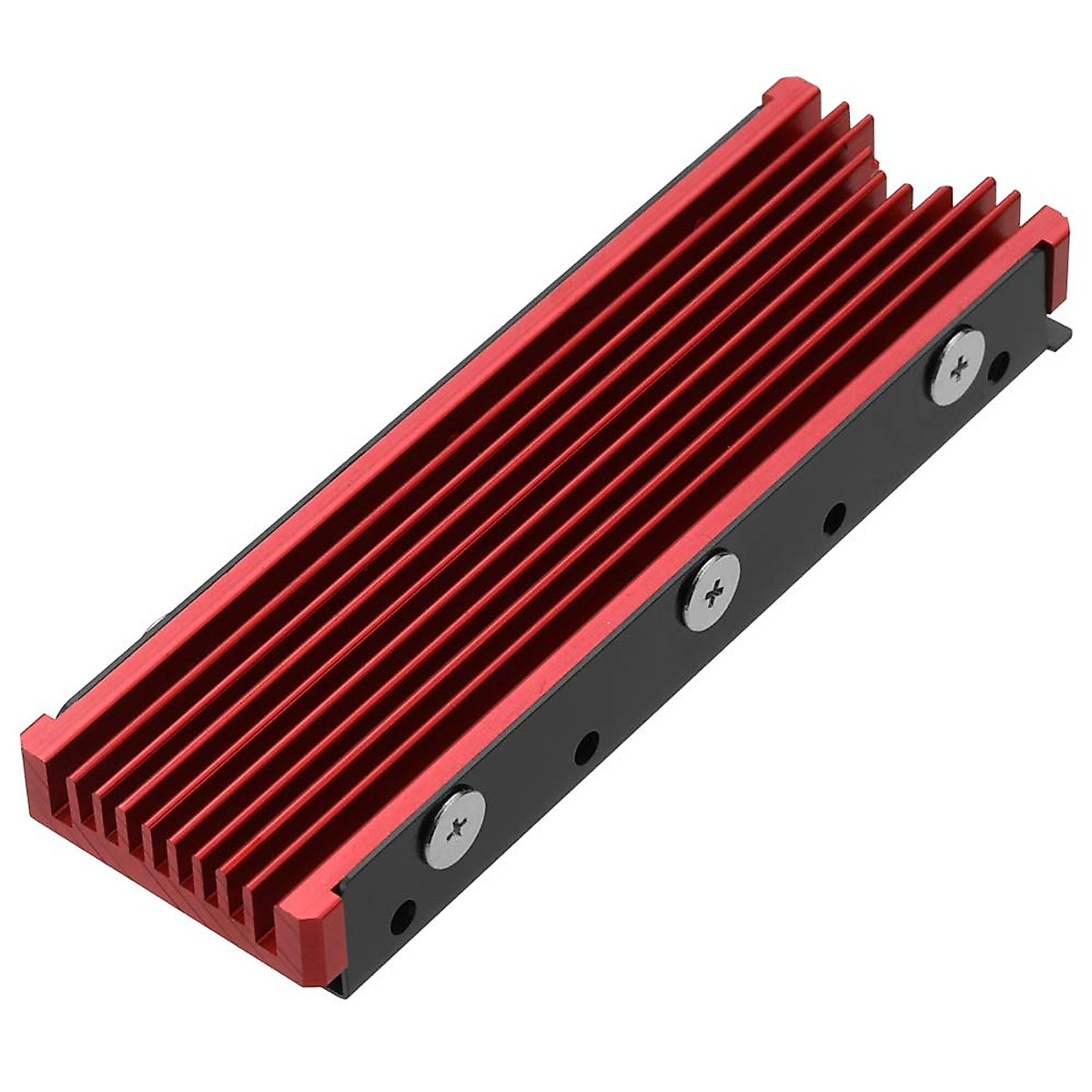 NVMe Heatsinks for M.2 2280mm SSD Double-Sided Cooling Design（red）