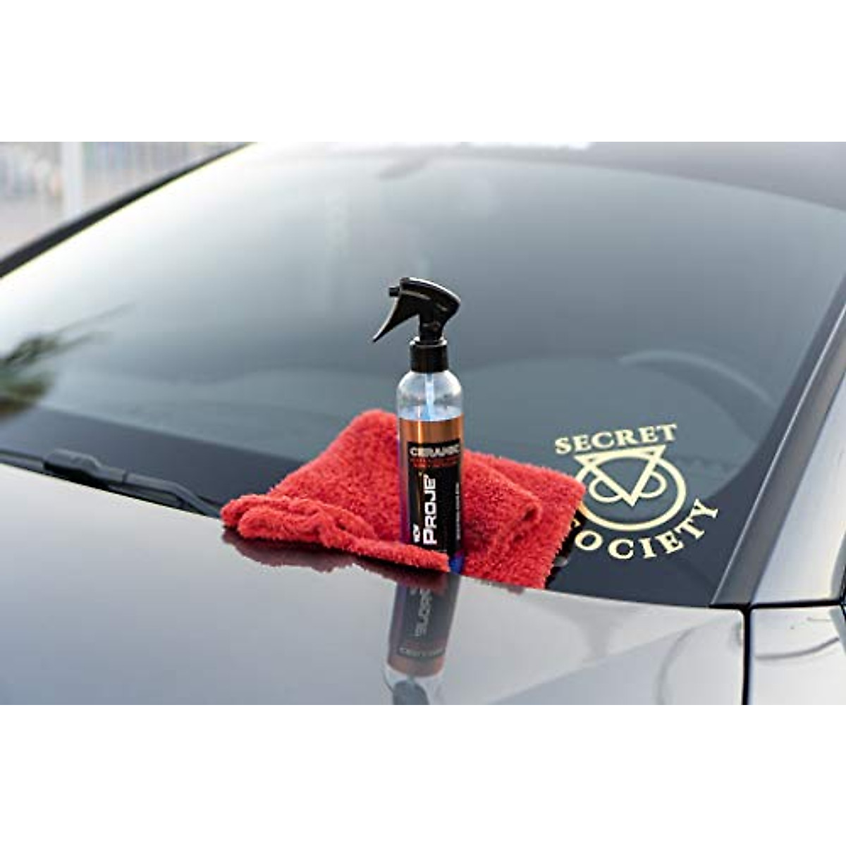 PROJE' Premium Car Care Show Shine - Waterless Wash & Quick Detailer - High Gloss Detail Spray - Enhances Shine of Top Coat Wax or Ceramic Coating - Safe On All Surfaces - 8 fl oz