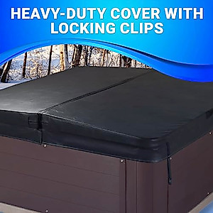 AquaLife Inland™ 5-6 Person 24-Jet Lounger Hot Tub with LED Lighting, Digital Control, Insulated Cover