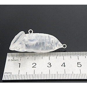 10PCS Unpainted Lure Blanks 2.8g 4.2cm with 3mm Free Fishing Eye Crankbait Simulation Blank Body Clear Hard Baits Trout Salmon Minnow Lure Popper Lures Topwater Freshwater 3mm 8061