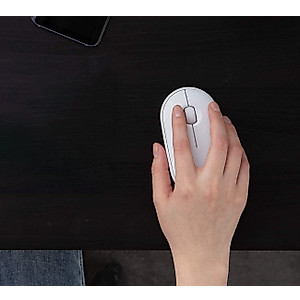 HP E14 G4 FHD (1920 x 1080) Portable Travel Monitor Bundle with 2 USB Type-C, Pink Gemstone Bluetooth Folding Wireless Keyboard, and White Pebble M350 Bluetooth Wireless Mouse