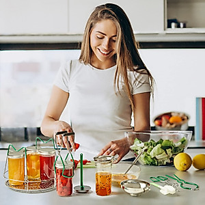 Canning Supplies Starter Kit, 10 Piece Stainless Steel Canning Set Tools for Water Bath/Pressure Canner with Cleaning Tools Home Canning Kit for Beginners