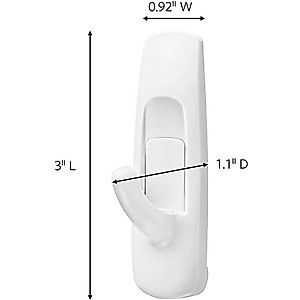 Command Wall Hooks Bundle - Command Small Wire Toggle Hooks 16 Hooks with Medium Utility Hooks 9 Wall Hooks, Command Strips Included