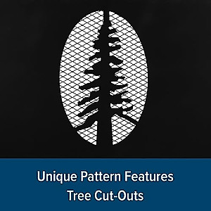 Camco Heavy Duty Steel Campfire Ring - 27"" Wide with Hinged Construction, Portable Collapsible Design is Easily Transportable, Comes with Storage Bag - (51091)", Black