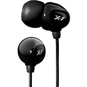 X-1 (Powered by H2O Audio) IE2-BK-X Surge Waterproof Sport In-Ear Headphones