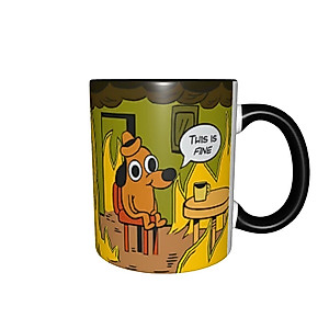 POOTRY This Is Fine Dog Mugs Funny Coffee Mug Can Be Used To Decorate The Table. It's A Good Gift for Men And Women Are Good Choices For Drinking Water At Home And Office,11 Ounce