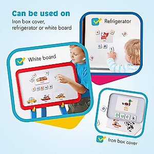 Coogam Magnetic Letters Numbers Alphabet Fridge Magnets ABC 123 Educational Toy Set Preschool Learning Spelling Counting Uppercase Lowercase Math for 3 4 5 Years Kid Toddler