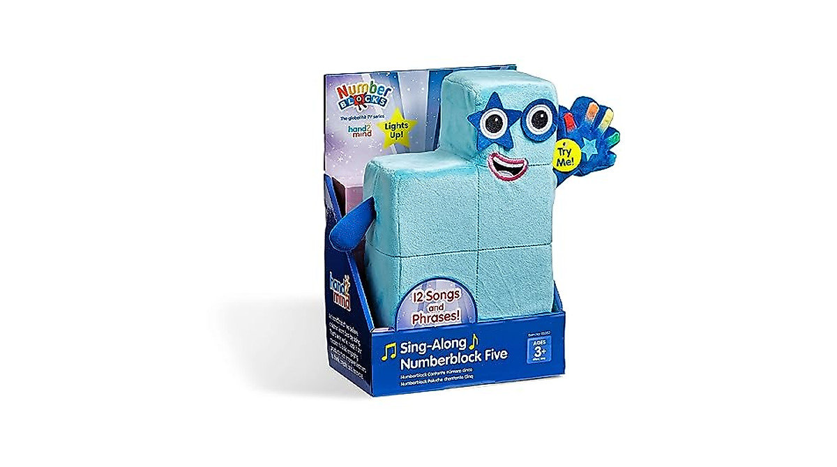 Sing-Along Numberblock Five Plush | Musical Interactive Toy