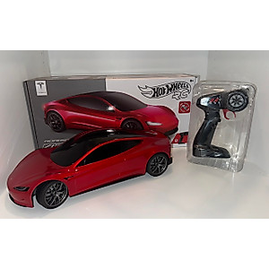 Mattel Hot Wheels red Tesla RC 2.4 GHZ