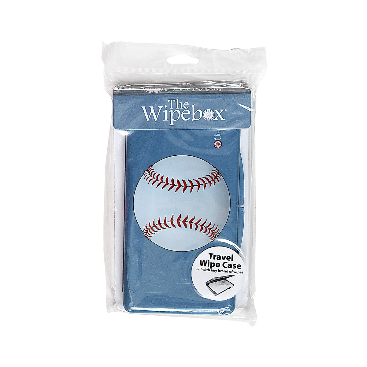 Uber Mom Baseball Wipe Box, Blue
