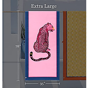 Coastfit Premium Oversized Pool- / Beach-Towel Made from Sustainable Materials (Flamingo Pink)