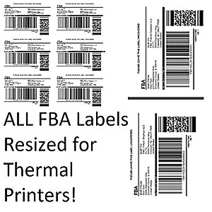 Amazon FBA Label Split Resizer Software Print Direct to Thermal Printer Free Labels 6-Month Subscription SPLITALL-6MONTH-NF