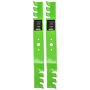 8TEN LawnRAZOR Mower Blade Set for MTD Cub Cadet LT1042 42 inch Decks 759-3830 742-3033 742-04101 759-04081 (Toothed Mulching)