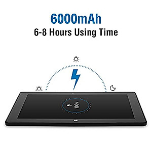 10'' Windows 10 Tablet, SZTPSLS Windows Home 10 PC, Intel Celeron N4020 DDR4-2400 - 4GB + 64GB, USB 3.0, Micro HDMI, TF Card Expand to 256GB, 2MP and 5MP Cameras, Bluetooth 4.2, Black, W101