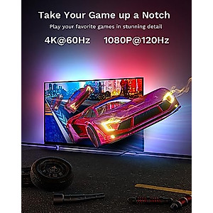 Lytmi TV LED Backlight with HDMI 2.0 Sync Stick Immersive RGBIC Backlight for 56-75 inch TVs Plug and Play Cuttable TV Light Strips Sync TV Lights for Games Music Movies
