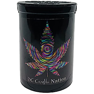DC Crafts Nation Pop Top 30 Dram Smell Proof Fresh Kettle Herbal Storage Container - Swirl Leaf