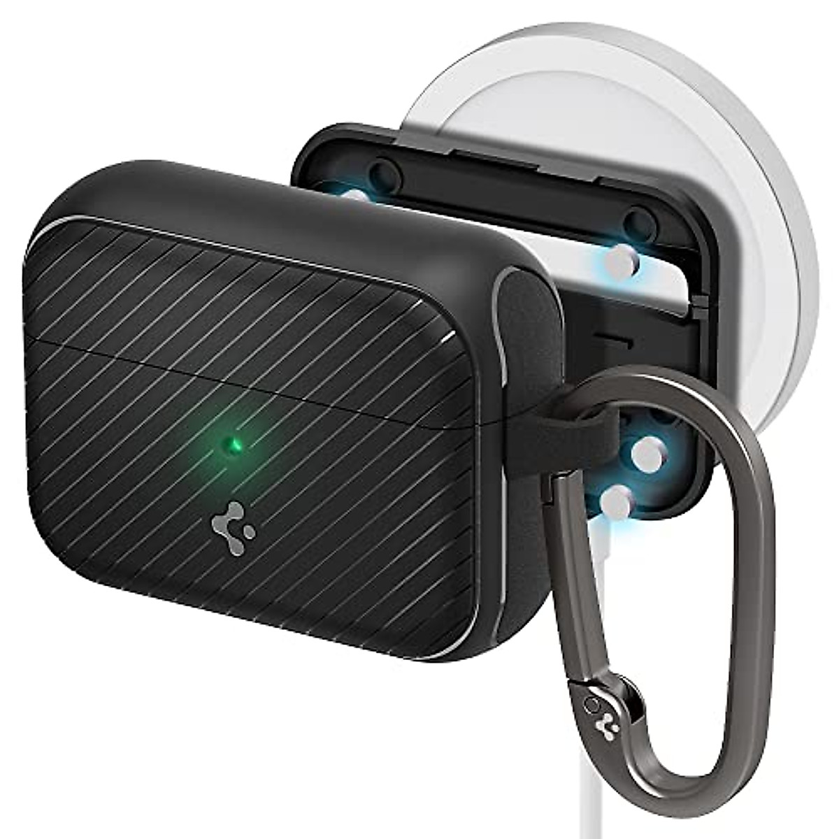 Spigen Mag Armor Airpods Pro MagSafe Compatible Case and Mag Fit Duo ...