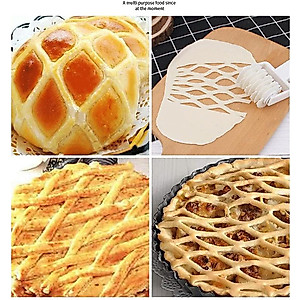 Dough Lattice Craft Roller Cutter Small Baking Tool Cookie Pie Pizza Bread Pastry