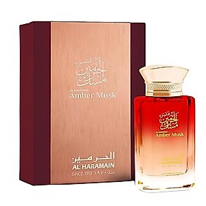 Al Haramain Amber Musk - Arabian Perfume for Women - Long Lasting Perfume for Women - Amber and Musk Fragrances - Eau de Parfum for Women - 3.4 oz