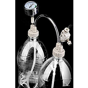 Aquarium CO2 Generator Carbon Dioxide Reactor Fish Tank DIY Quick Twist Bottle Cap Air Diffuser Generator Part,5pieces/Plastic