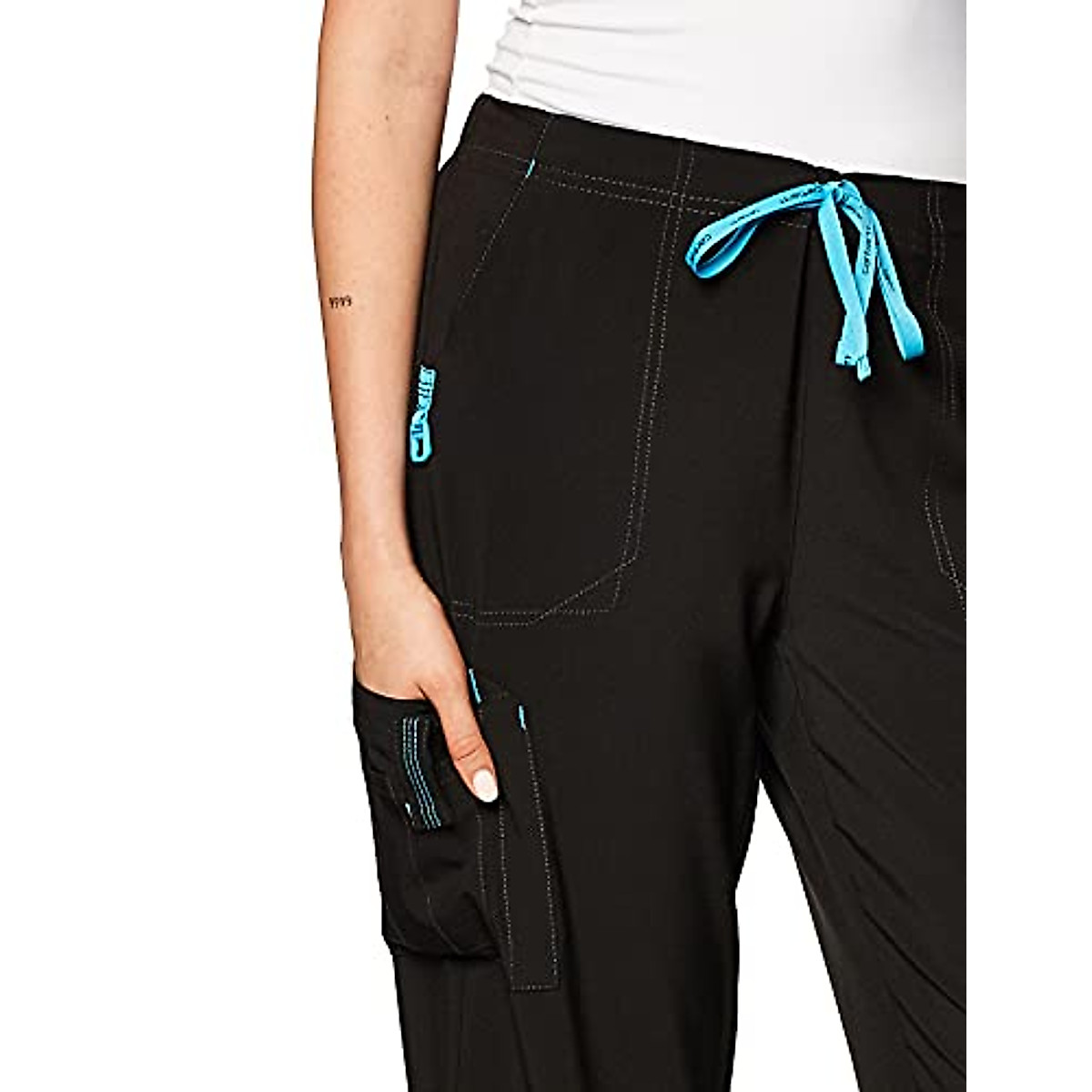 Carhartt Women's Cross-Flex Utility Scrub Pant, Black, Large