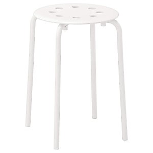 Ikea Marius Stool, White, 32 cm (12 5/8 '')