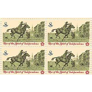 Rise of the Spirit of Independence #3 Set of 4 x 8 Cent US Postage Stamp 1478