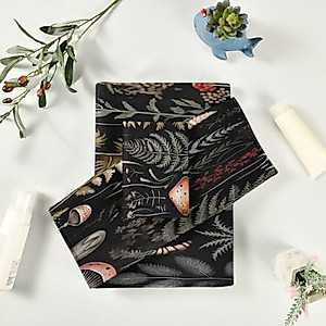 Flradish Mushrooms Towels 3 Pack Bath Towels for Bathroom Set Soft Cotton Highly Absorbent Lightweight & Quickdry Towel Set 1 Bath Towel,1 Hand Towel,1 Washclothe