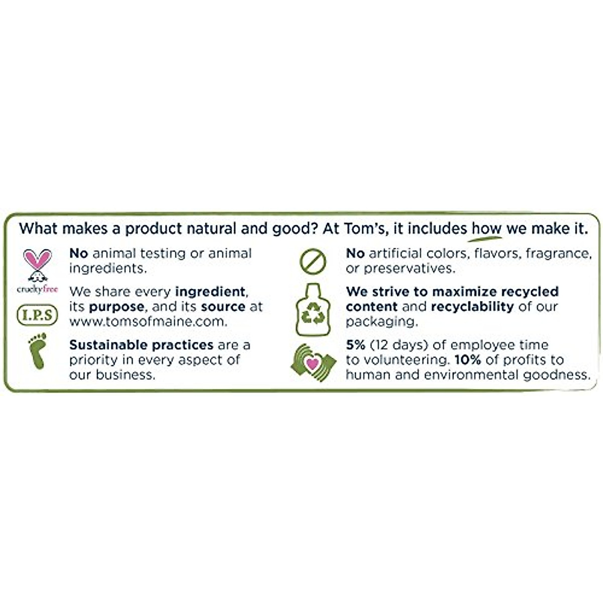 Tom's of Maine, Propolis & Myrrh Fluoride Free Toothpaste - Fennel, 5.5 Ounce