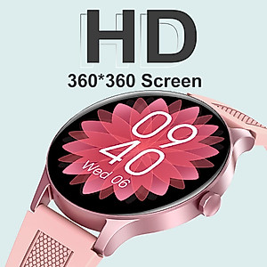 Smart Watch NY20 – Pink, Women Fashion Fitness Sport Smart Watch Pink. 360X360 HD Screen with IP68 Waterproof and Shows Heart Rate. (Shelf Stock Number) #2