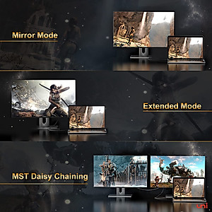 uni USB C to DisplayPort Cable 6FT 8K@60Hz Bundle with USB C to HDMI Cable for Home Office 6ft (4K@60Hz)