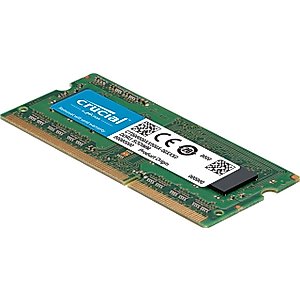 Crucial 8GB Single DDR3/DDR3L 1866 MT/s (PC3-14900) Unbuffered SODIMM 204-Pin Memory - CT102464BF186D