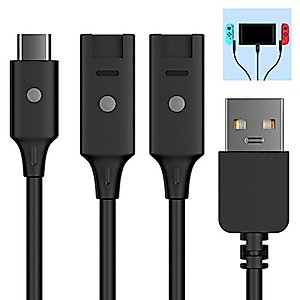 Charging Cable for Nintendo Switch/Switch Lite/Switch OLED, 3 in 1 6FT Nylon Braided USB C Charging Cord, Compatible with Mobile Samsung, Galaxy S9, S9 Plus, S8, HTC 10, LG