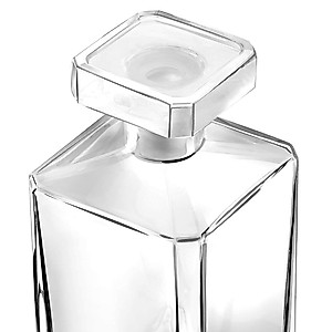 Maverton Whiskey Set with 6 Glasses for man - Personalized Tumblers - 23 fl oz. Universal Carafe - For Birthday - For him - Stylish Barware for gentleman - Initials