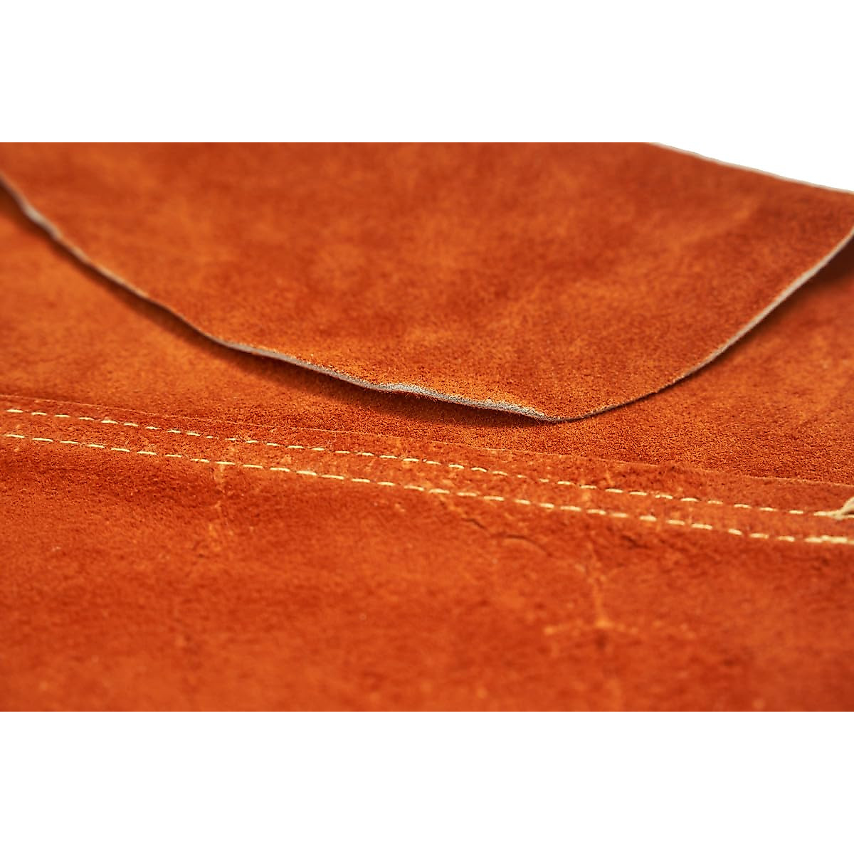 ANTAITHER Split Cowhide Leather Welding Cape Sleeve - Superior Heat & Flame Resistance for Heavy-Duty Protection (M)