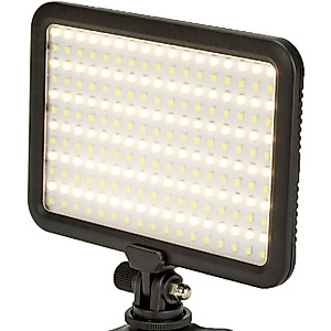 Focus Camera Video Light – 204 LED Dimmable, Ultra Slim and High Power On-Camera Lighting Panel - Built-in Color Temperature Switch – Universal Hot Shoe for Sony, Canon, Nikon, Pentax, DSLR Cameras
