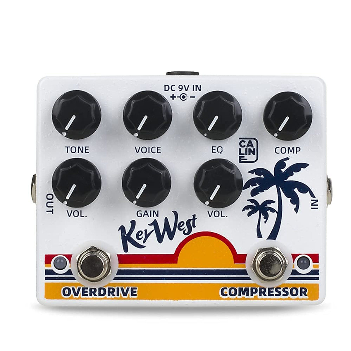 Caline DCP-05 KEY WEST Compressor Overdrive Effect Pedal Dual Guitar Pedal