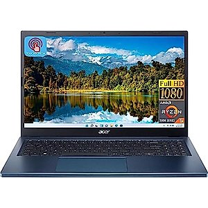 Acer 2023 Newest Aspire 3 Laptop, 15.6” FHD IPS Touchscreen Display, AMD Ryzen 5 7520U Processor (Beats i7-1165G7), 8GB RAM, 1TB SSD, AMD Radeon Graphics, Wi-Fi 6, Windows 11 Home, Steam Blue