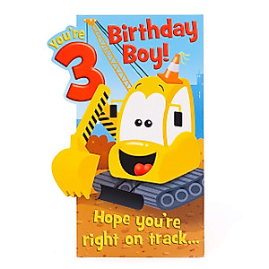 Disney You're 3 Big Digger 3rd Birthday Greeting Card Disney Character Cards
