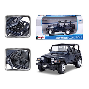 Maisto 1:27 Scale Jeep Wrangler Rubicon Diecast Vehicle (Colors May Vary)