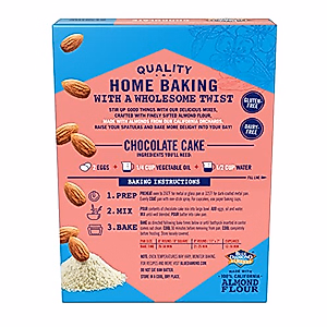 Blue Diamond Almonds Flour Gluten-Free Baking Mix, Chocolate Cake, Multicolor, 12.5 Oz