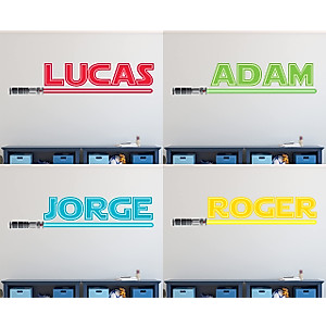 Kyle Cornhole Sword Custom Name Wall Decal - Wall Sticker - Blade Wall Decor Art Peel & Stick Vinyl Removable for Kids Green