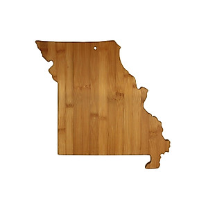 Missouri State Shaped Premium Bamboo Organic Wood Cutting Board