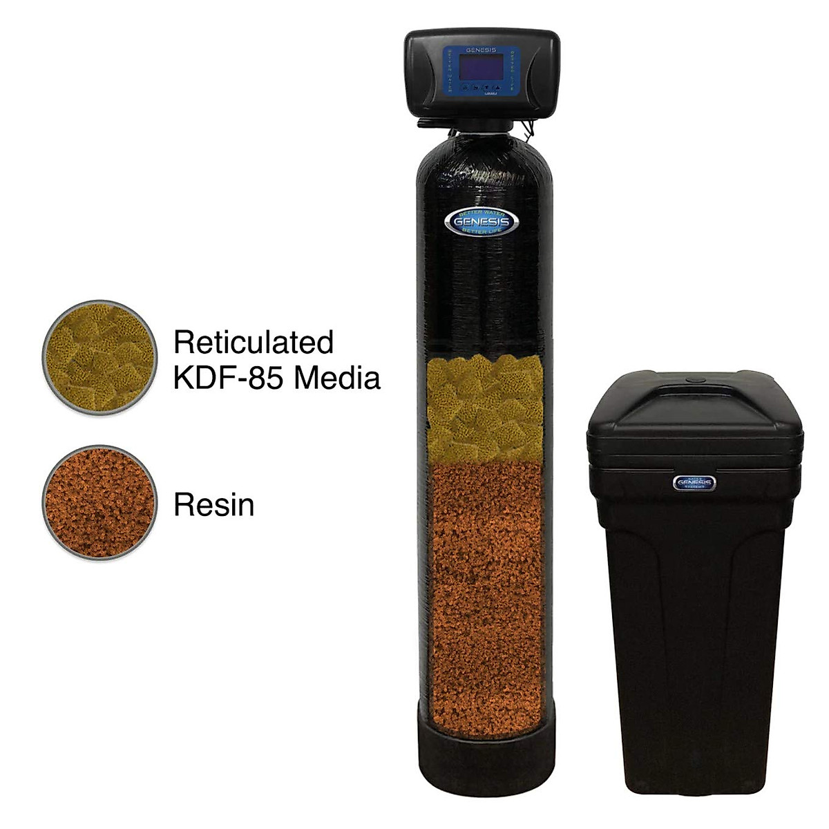 Genesis 2 Duo Platinum 1.25" Internal Water Softener and Whole House KDF 85 Filtration (48,000 Grains)