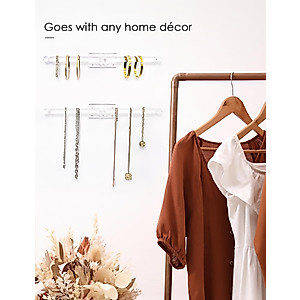 Heesch Headband Holder, Bracelet Holder, Claw Clip Organizer, Acrylic Necklace Holder, Hat Rack for Baseball Caps, Wall Mount Jewelry Holder for Bracelets, Watches, Headbands, Hair Ties (2-Pack)